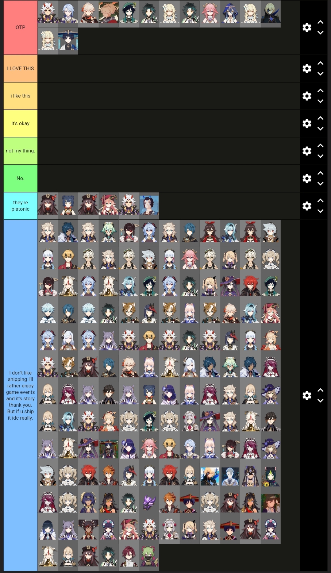 shipping chart Genshin Impact | HoYoLAB