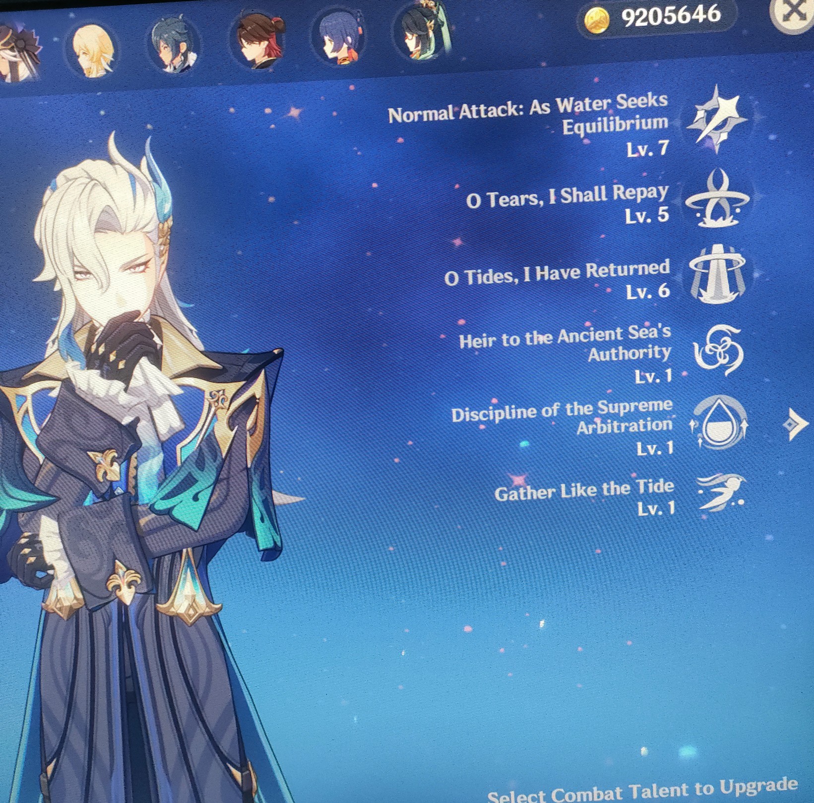 Almost done leveling Neuvillette's talents Genshin Impact | HoYoLAB