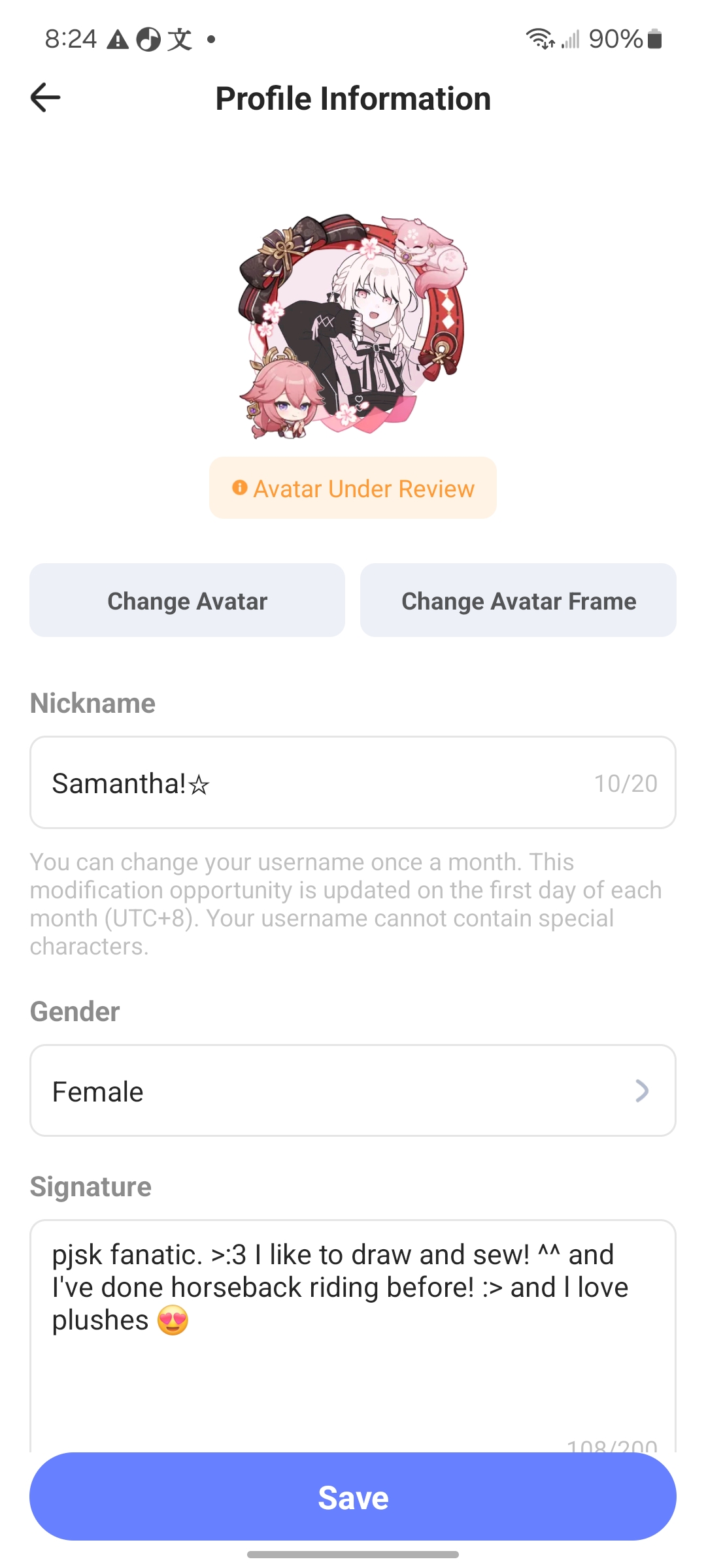 LET'S GOOOO I WAS FINALLY ABLE TO TRY TO CHANGE MY PFP!!! | HoYoLAB
