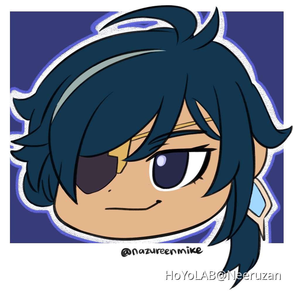 Day 213 until I reach Level 12: Simple chibi of Kaeya! Genshin Impact ...