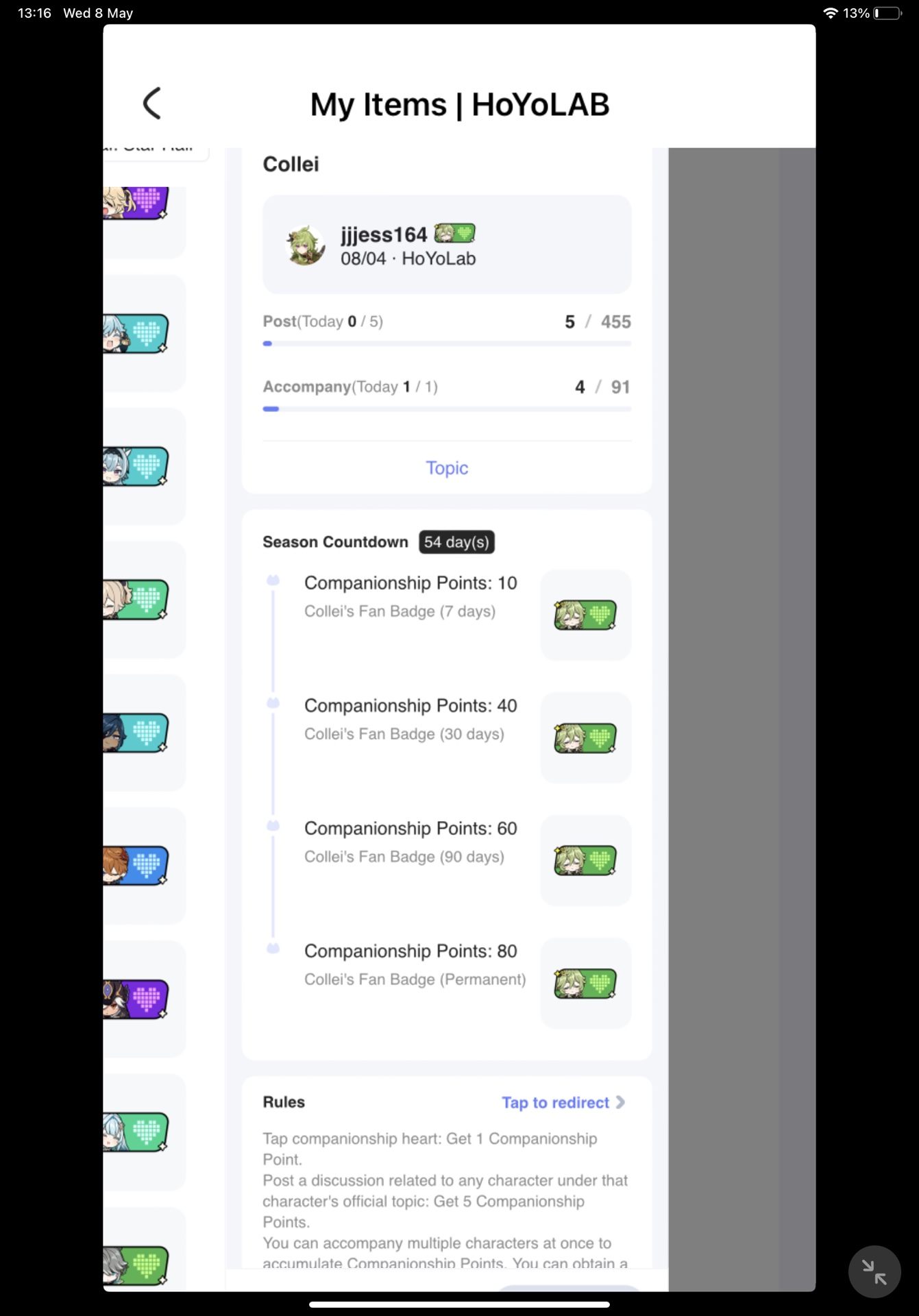 Why I don’t get companionship point from posting under character’s official topics? Genshin ...