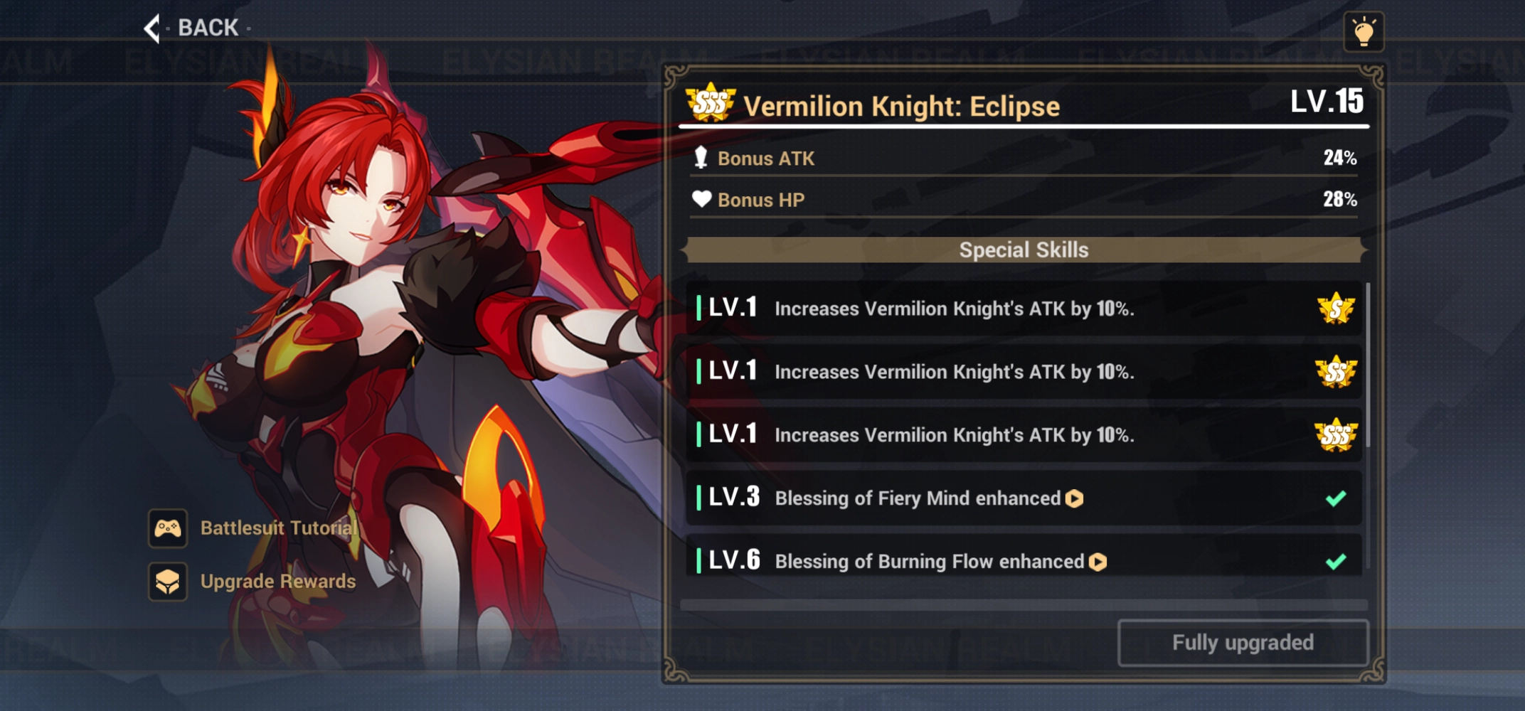Elysian Realm Character Guide (Vermilion Knight: Eclipse) Honkai Impact 3rd | HoYoLAB
