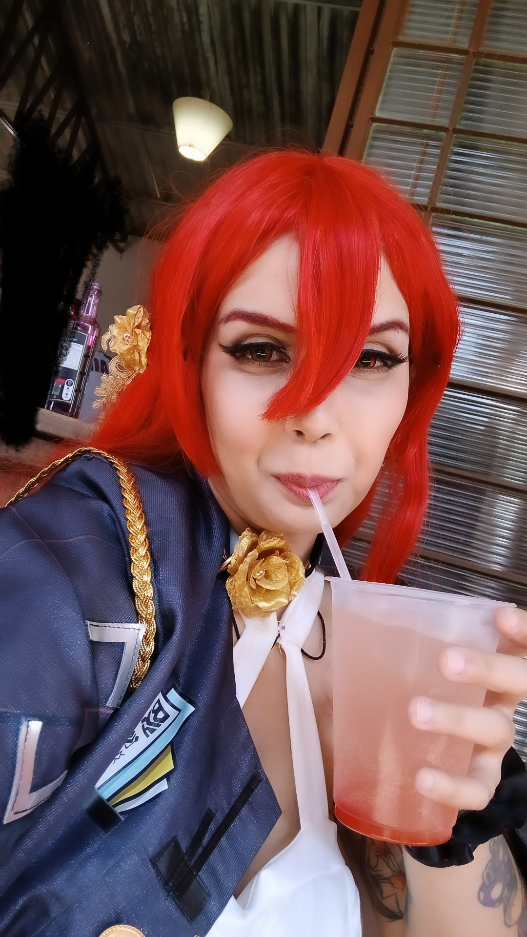 Needs some coff.. Wait 🍹(My Himeko cosplay) Honkai: Star Rail | HoYoLAB