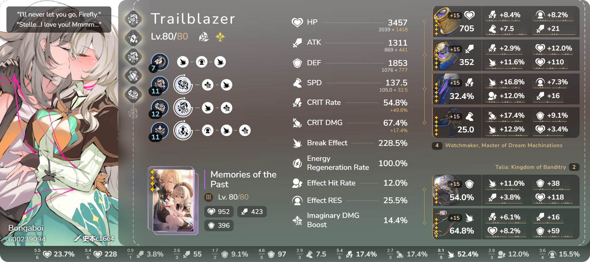 A slightly improved Stelle Harmony build! Honkai: Star Rail | HoYoLAB