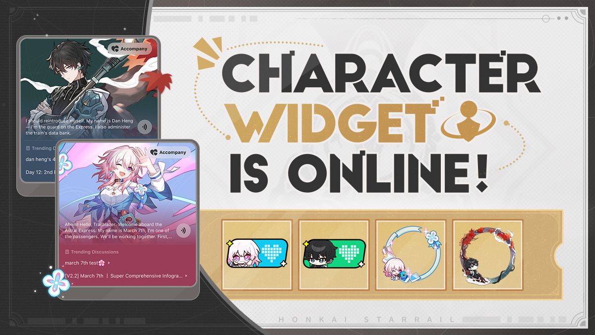 Character Widget Now Upgraded! The Fan Badges Function Is Now Available ...