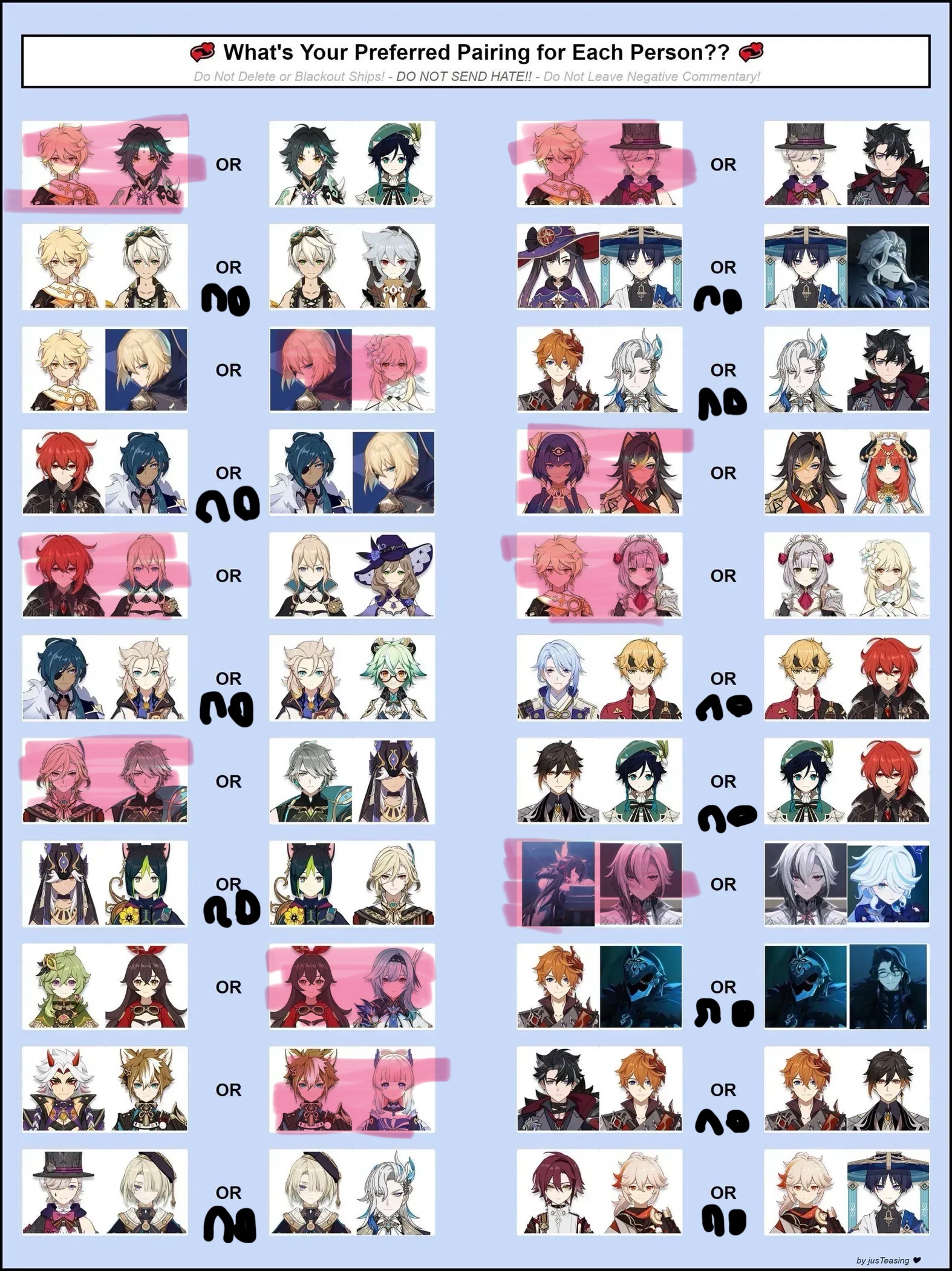 Popular ships Genshin Impact | HoYoLAB