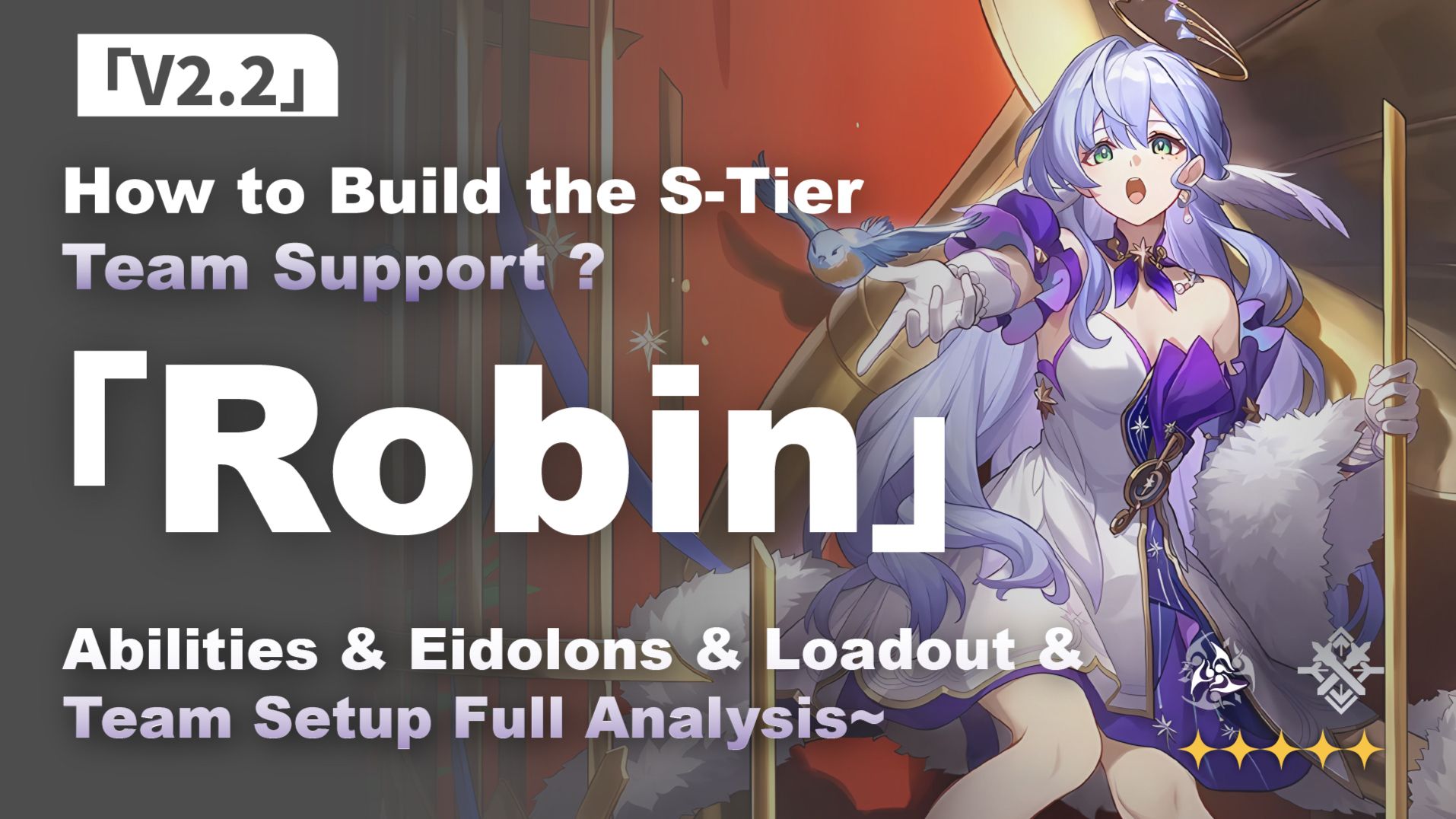 [V2.2] How to Build the S-Tier Team Support Robin? | Abilities & Eidolons & Loadout & Team Setup ...