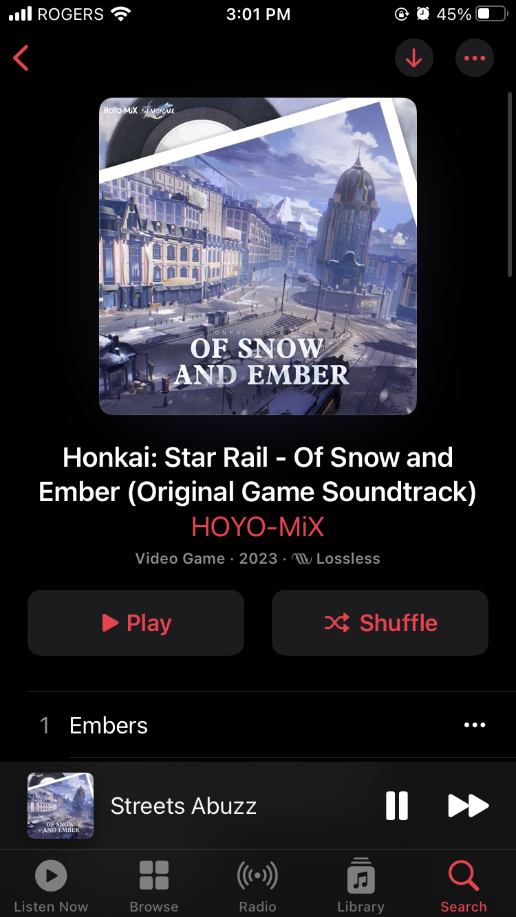 Anyone else just listen to HSR music on repeat?????? Honkai: Star Rail ...