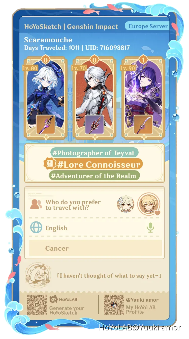 My Team 😍 Genshin Impact | HoYoLAB