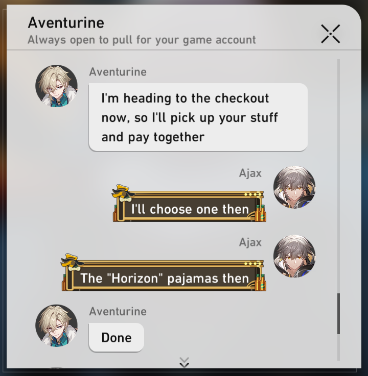 Thanks for the new PJ’s, Aventurine Honkai: Star Rail | HoYoLAB