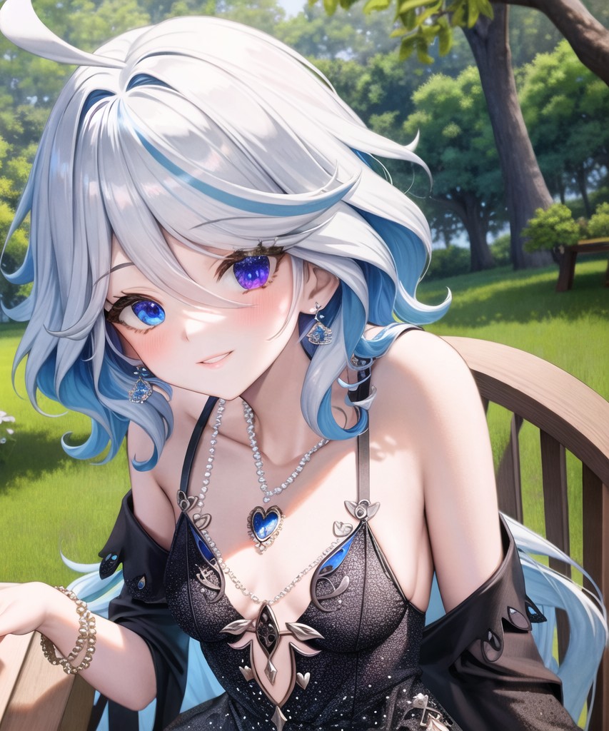 Lady Furina pretty in black Genshin Impact | HoYoLAB