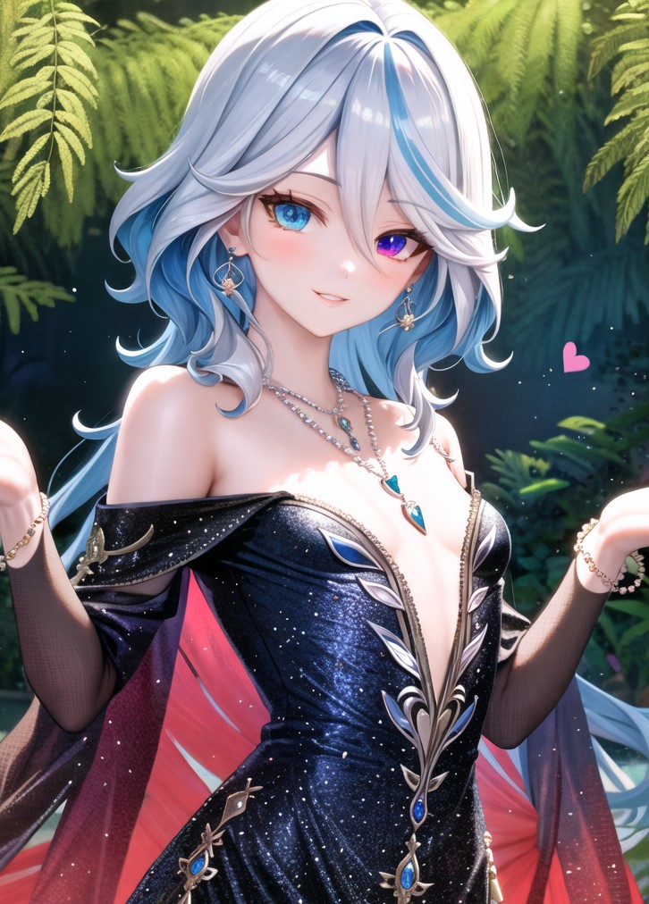 Lady Furina in black Genshin Impact | HoYoLAB