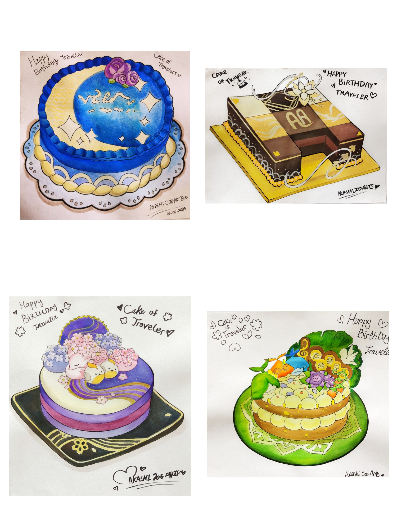 Cake of Traveler's Birthday Genshin Impact | HoYoLAB