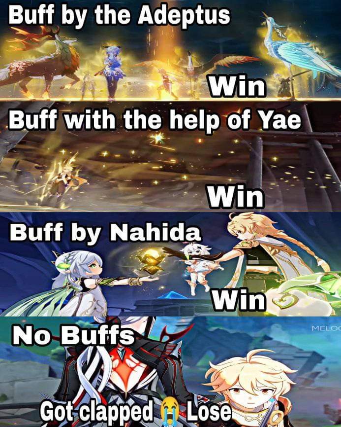 No buff no win Genshin Impact | HoYoLAB