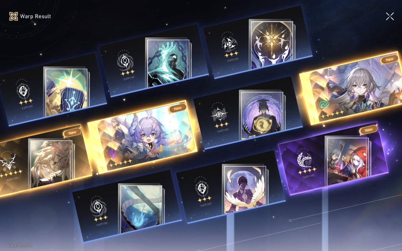 FIRST 10 PULL ON STANDARD Honkai: Star Rail | HoYoLAB