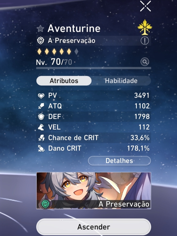 Build do aventurine até agora Honkai: Star Rail | HoYoLAB