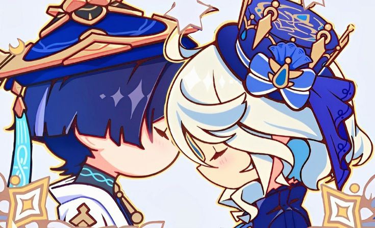 Big hat blue besties Genshin Impact | HoYoLAB