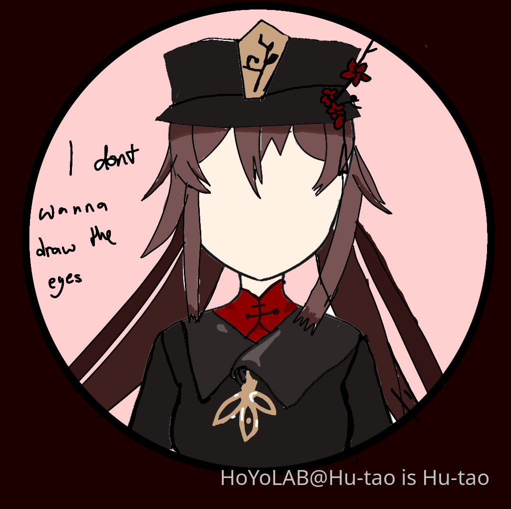 I tried to draw hutao... Genshin Impact | HoYoLAB