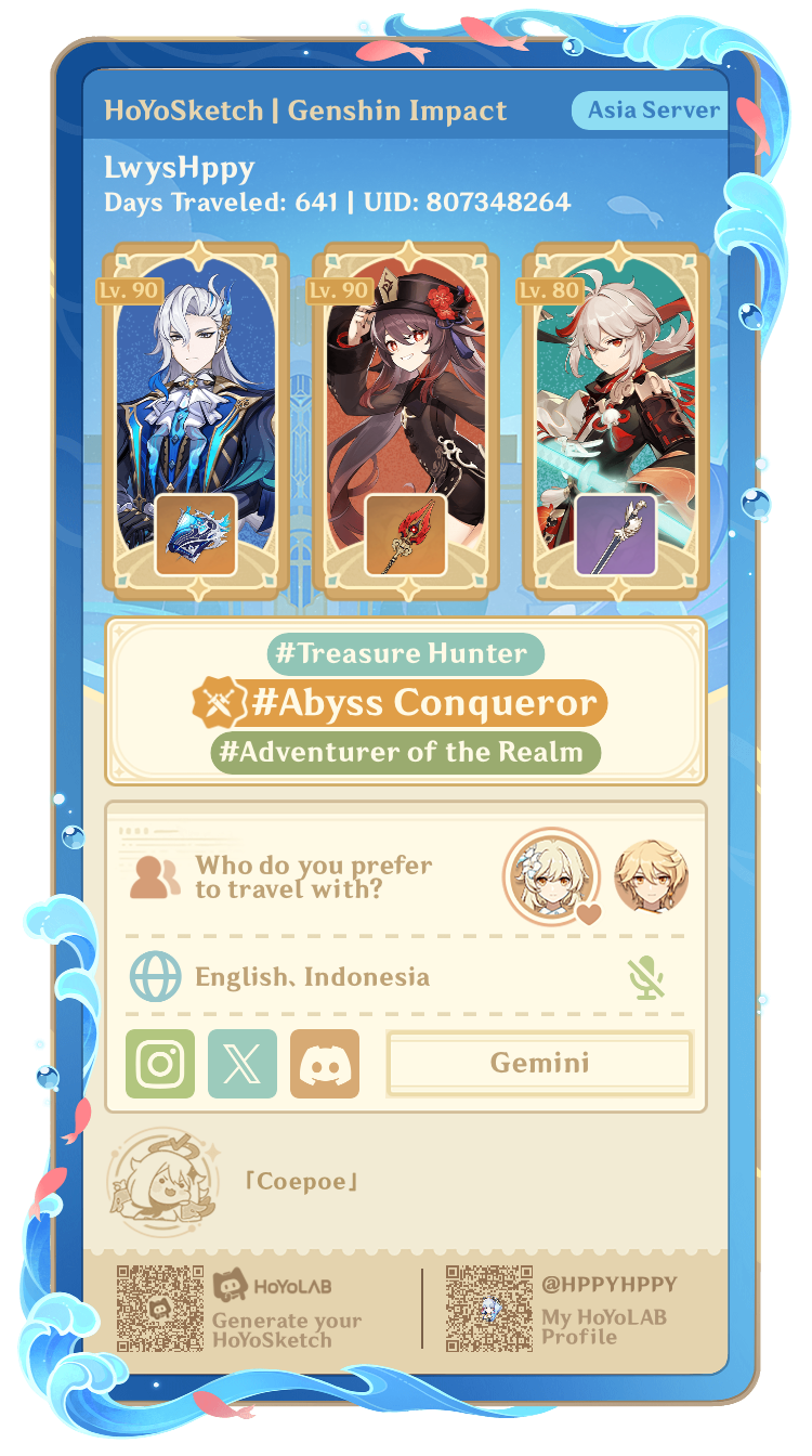 Sepuh yang newbie Genshin Impact | HoYoLAB