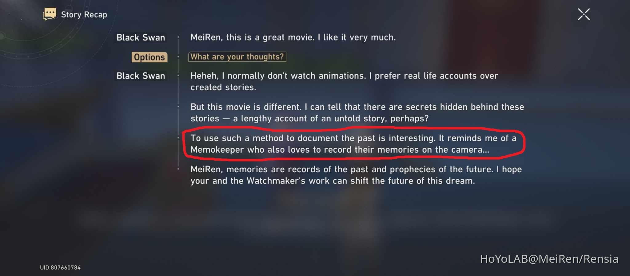 A Memokeeper who loves to record things with a camera... Sounds ...