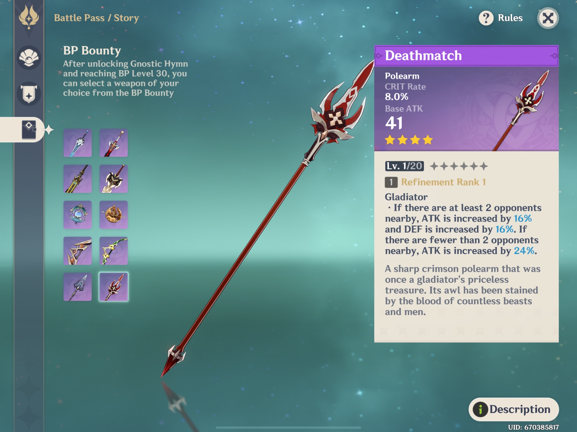 Can’t choose a weapon for father! HELP!! Genshin Impact | HoYoLAB