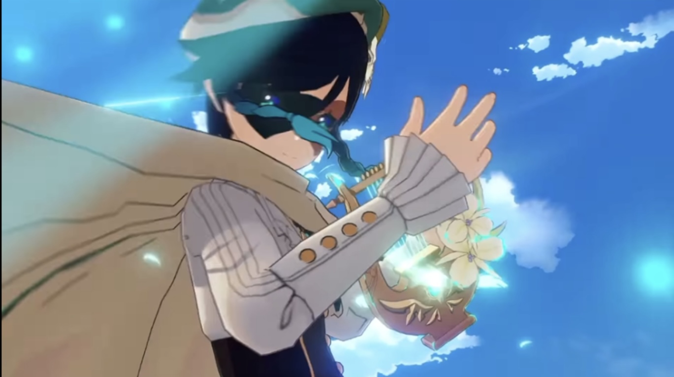 One frame in Venti’s character demo Genshin Impact | HoYoLAB