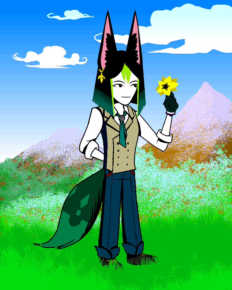 After some time of burnout have... Homestuck adult sprite of Tighnari ...