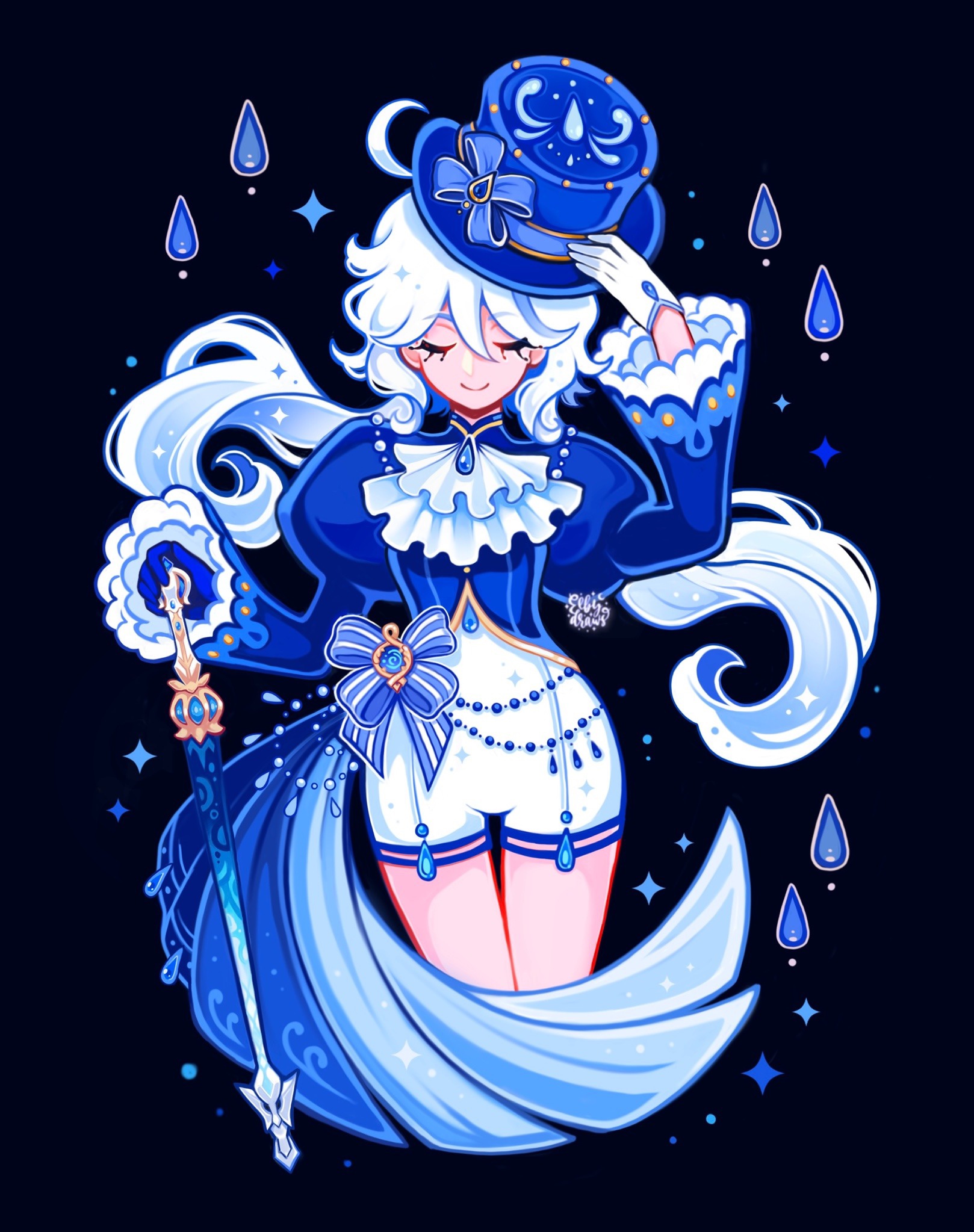 Furina Fanart By elby draws! Genshin Impact | HoYoLAB