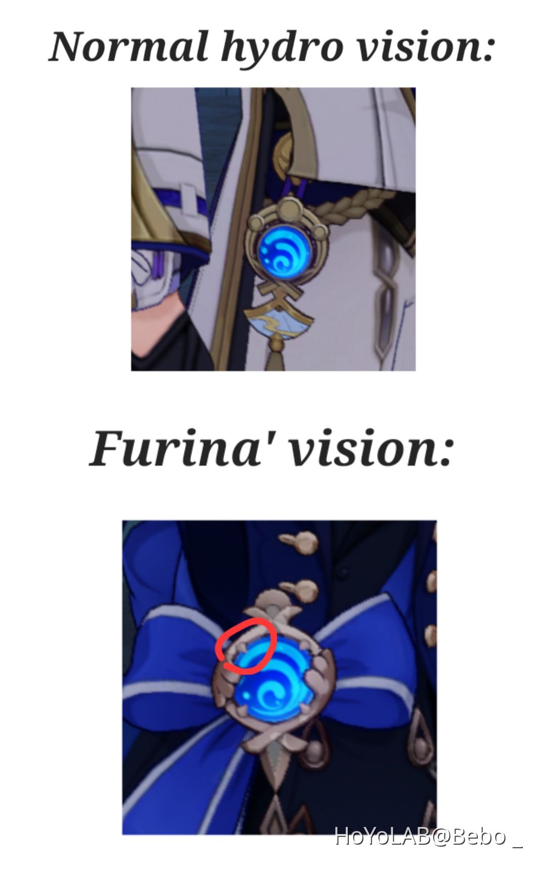 When you realize furina' vision is different than a normal one Genshin ...