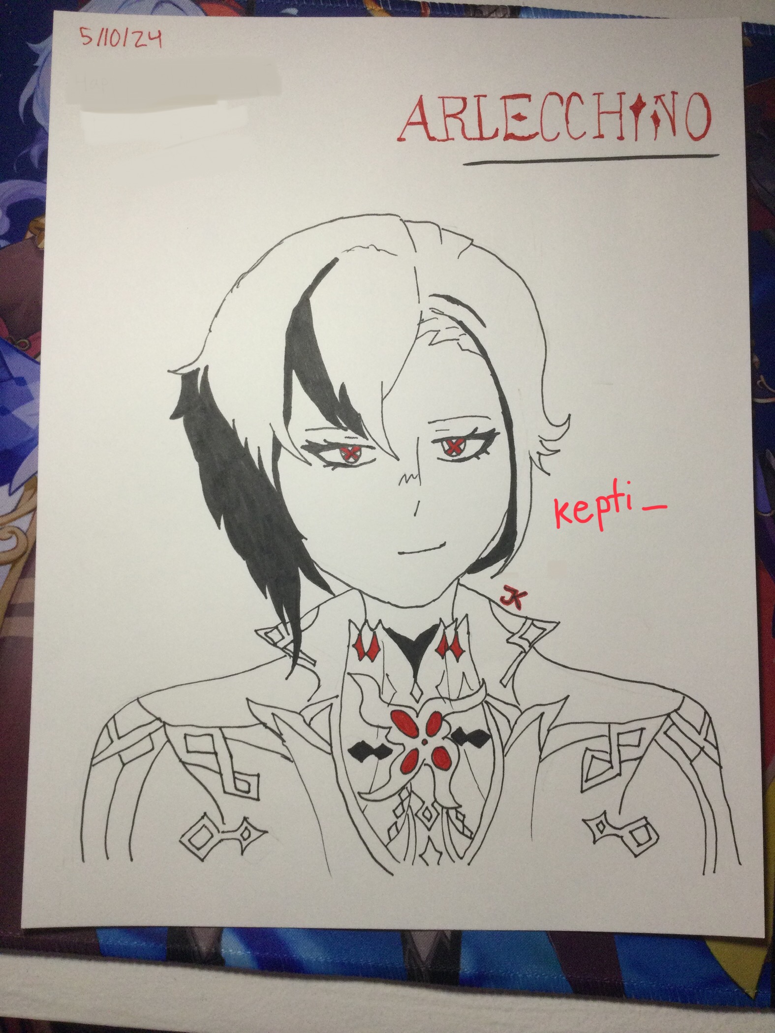arlecchino fanart!!!!! Genshin Impact | HoYoLAB