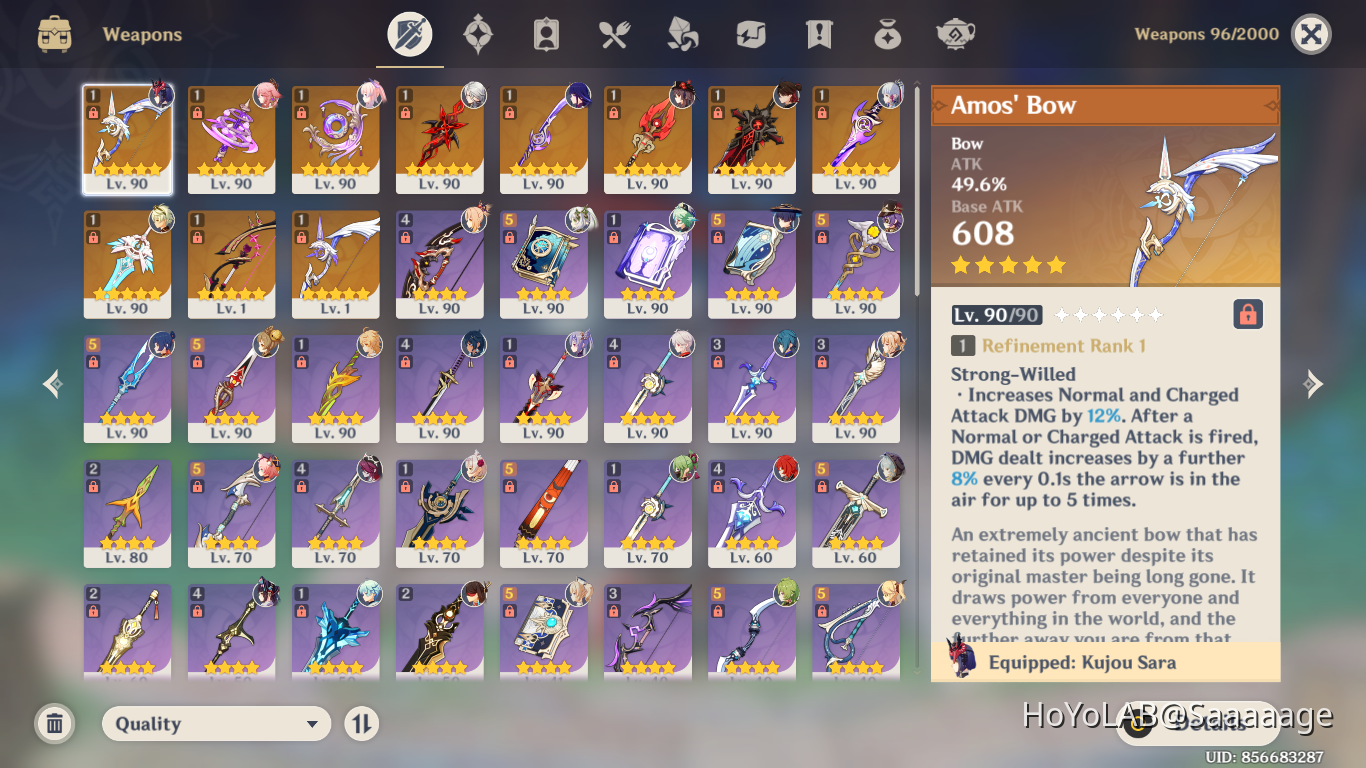 My Current 5-Star Weapons Genshin Impact | HoYoLAB