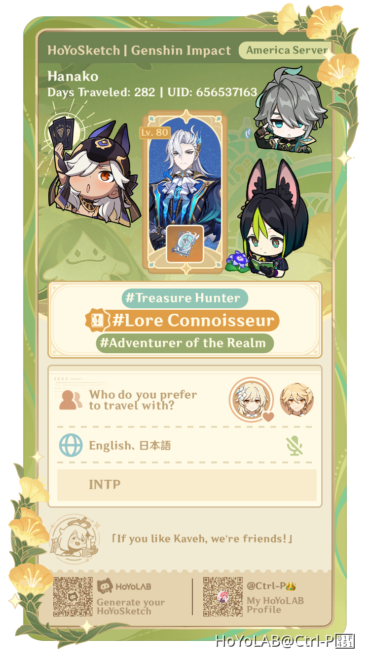 My Introduction Card! Genshin Impact | HoYoLAB