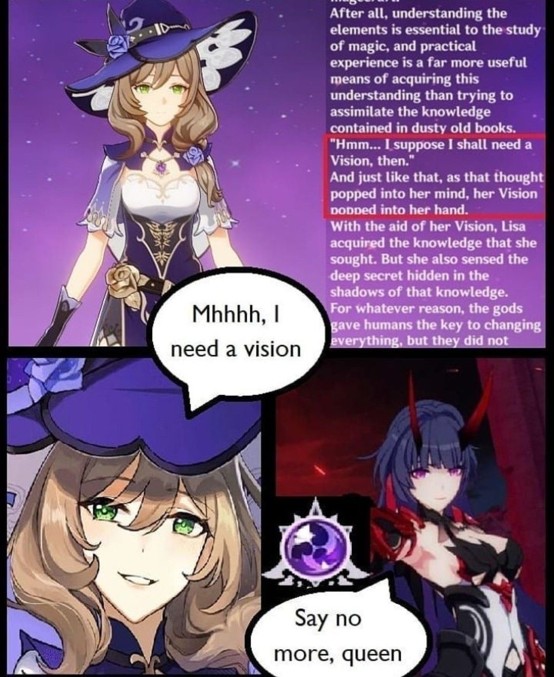 HOW LISA GOT HER VISION🤯🌝🗣️ Genshin Impact | HoYoLAB