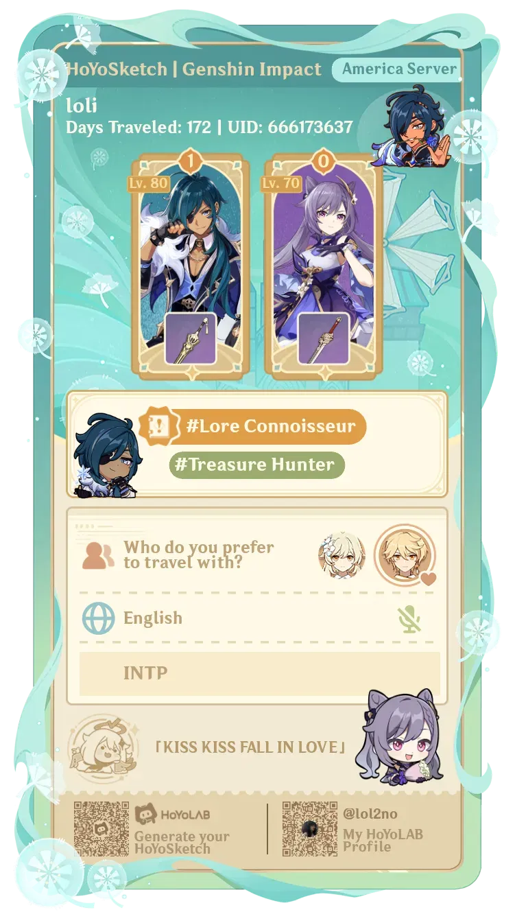 my game card ig Genshin Impact | HoYoLAB