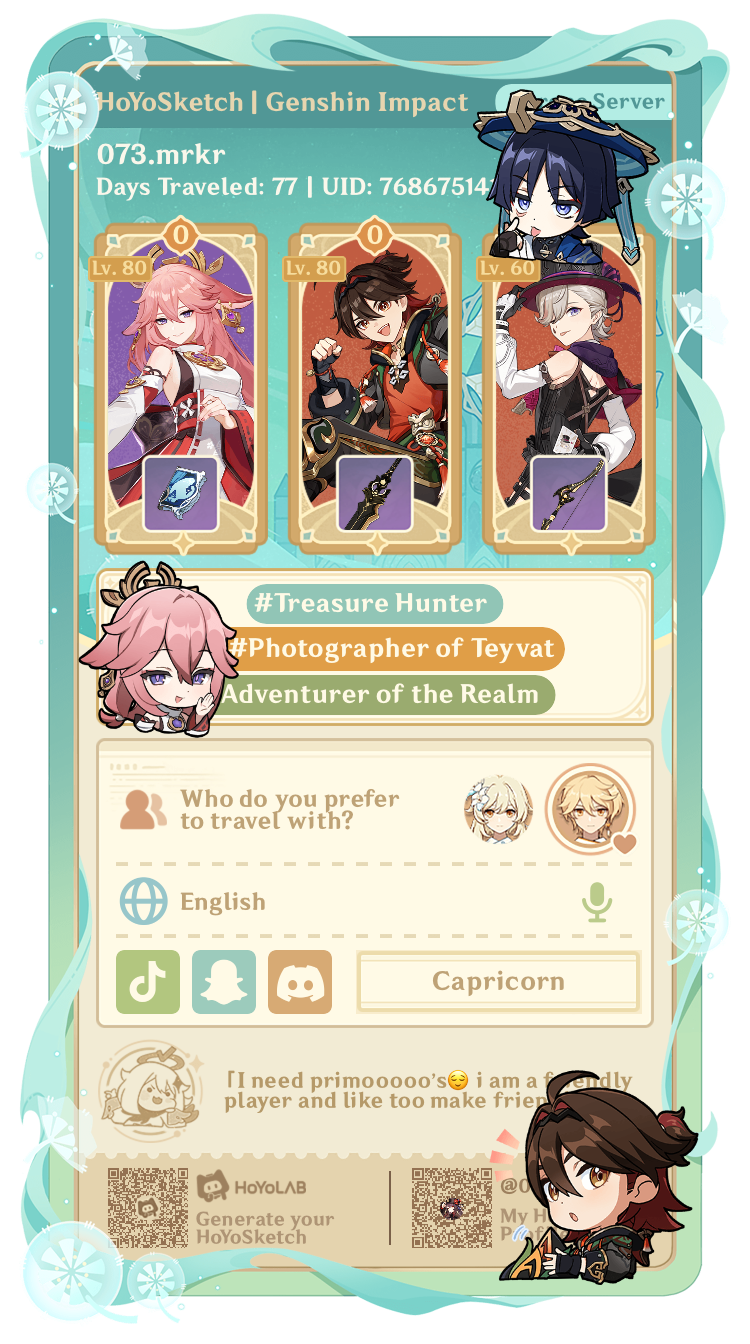 HELLO!😌 Genshin Impact | HoYoLAB