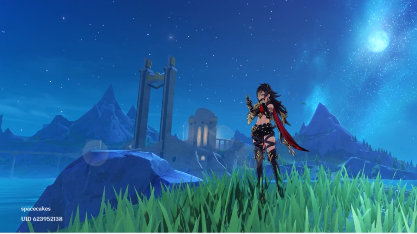 Dehya doing her makeup under the stars Genshin Impact | HoYoLAB