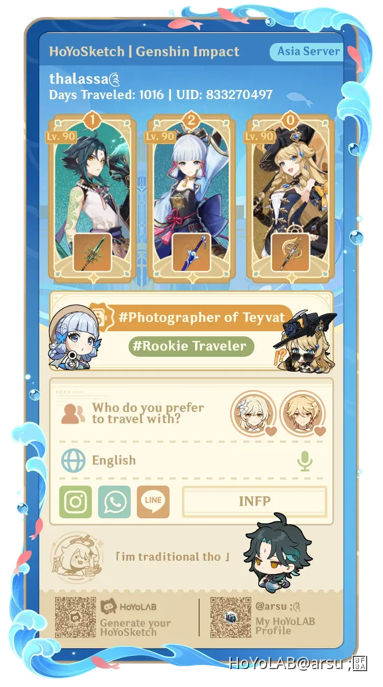 me card? Genshin Impact | HoYoLAB