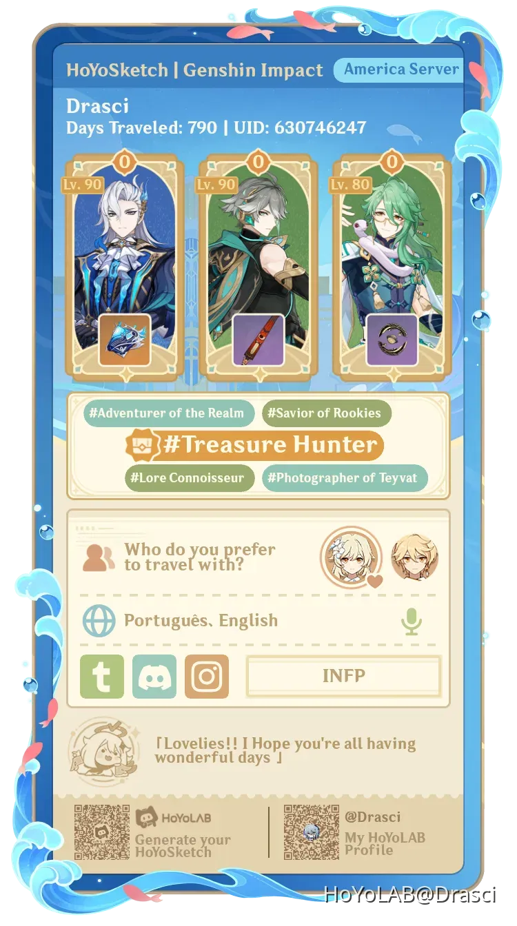 My Cardd Genshin Impact | HoYoLAB