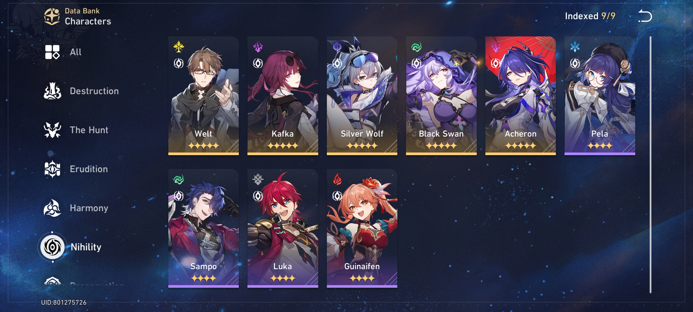 Complete Nihility Gang Honkai: Star Rail | HoYoLAB