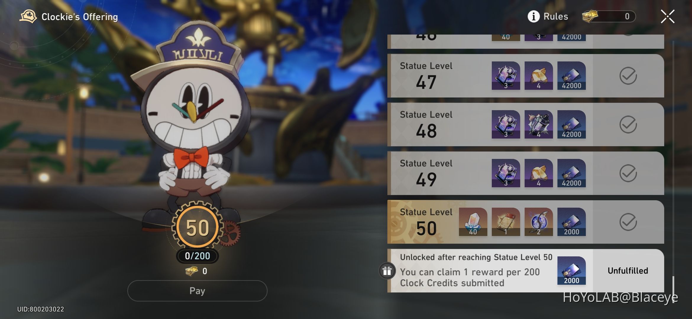 Clockie Statue Lv.50! Honkai: Star Rail | HoYoLAB