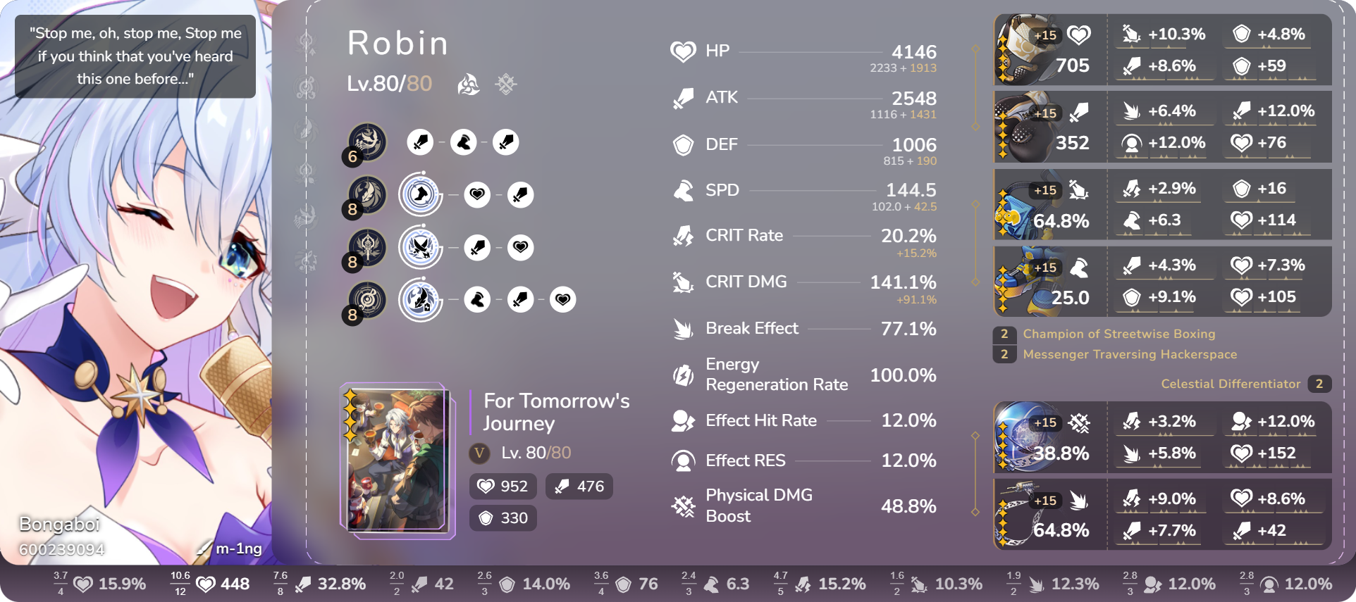 Robin. 6-8-8-8. Honkai: Star Rail | HoYoLAB