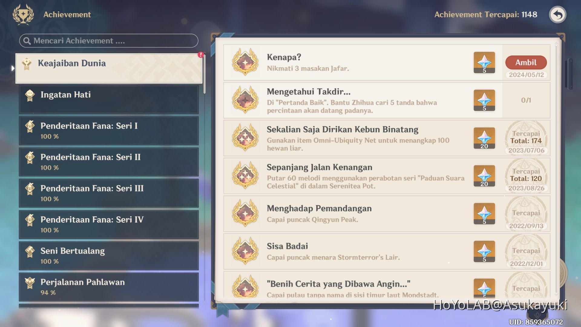 Daily Quest (Eat & Learn) Hidden Achievment Ftom Sumeru Genshin Impact | HoYoLAB