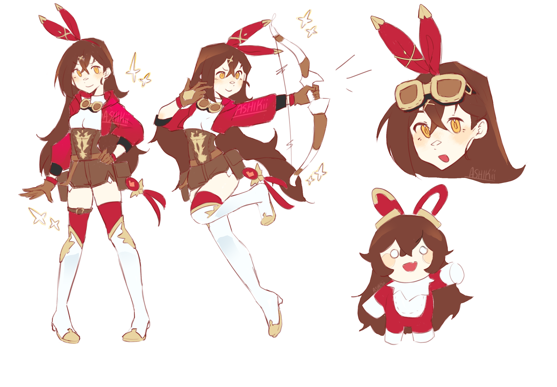 Amber light redesign Genshin Impact | HoYoLAB