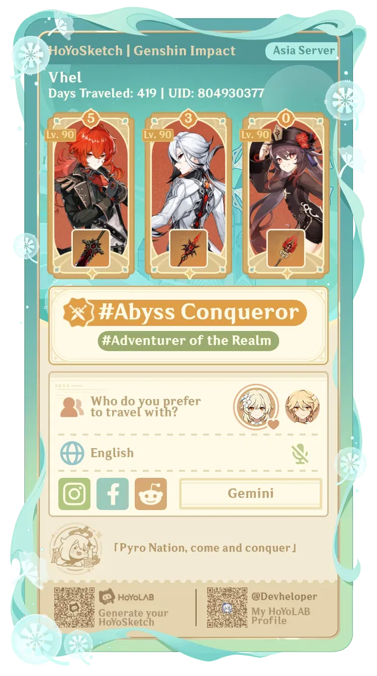 Pyro nation ! Genshin Impact | HoYoLAB