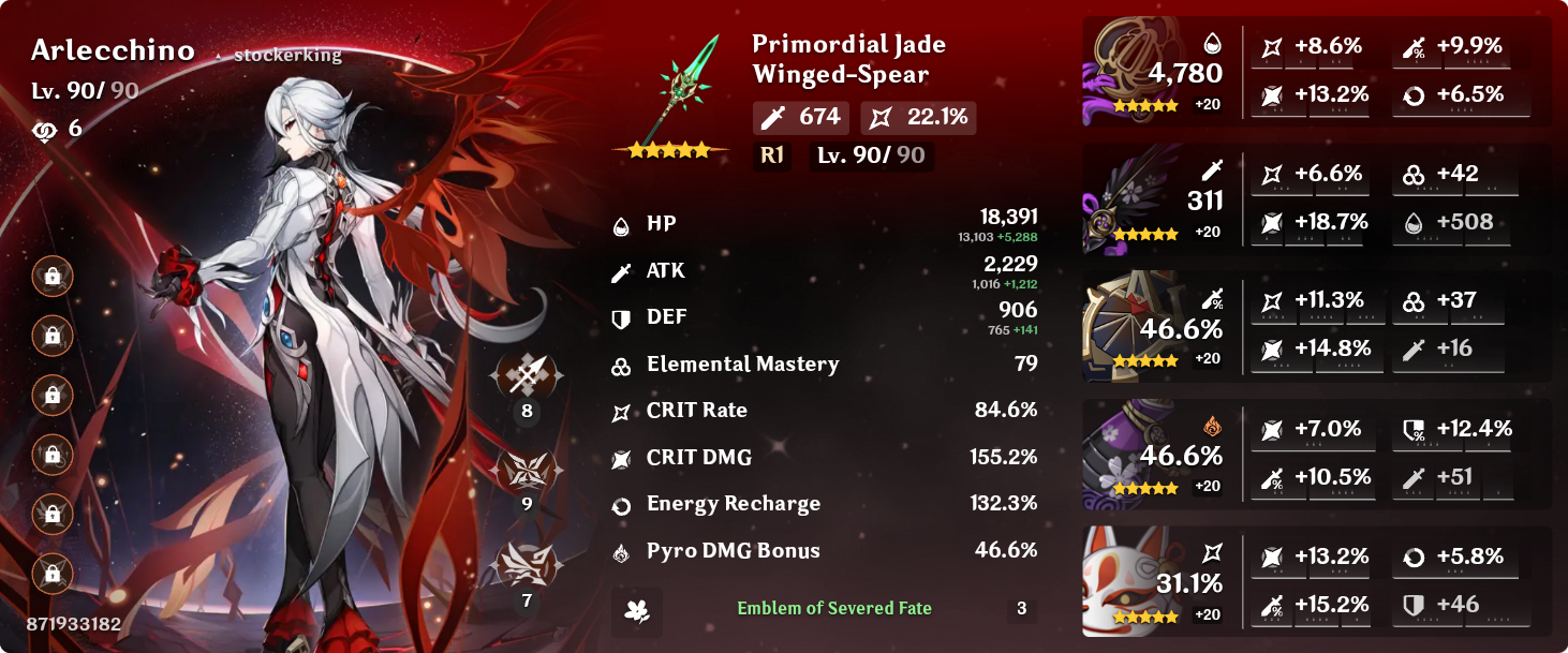 Arlecchino ️‍🔥 Genshin Impact | HoYoLAB