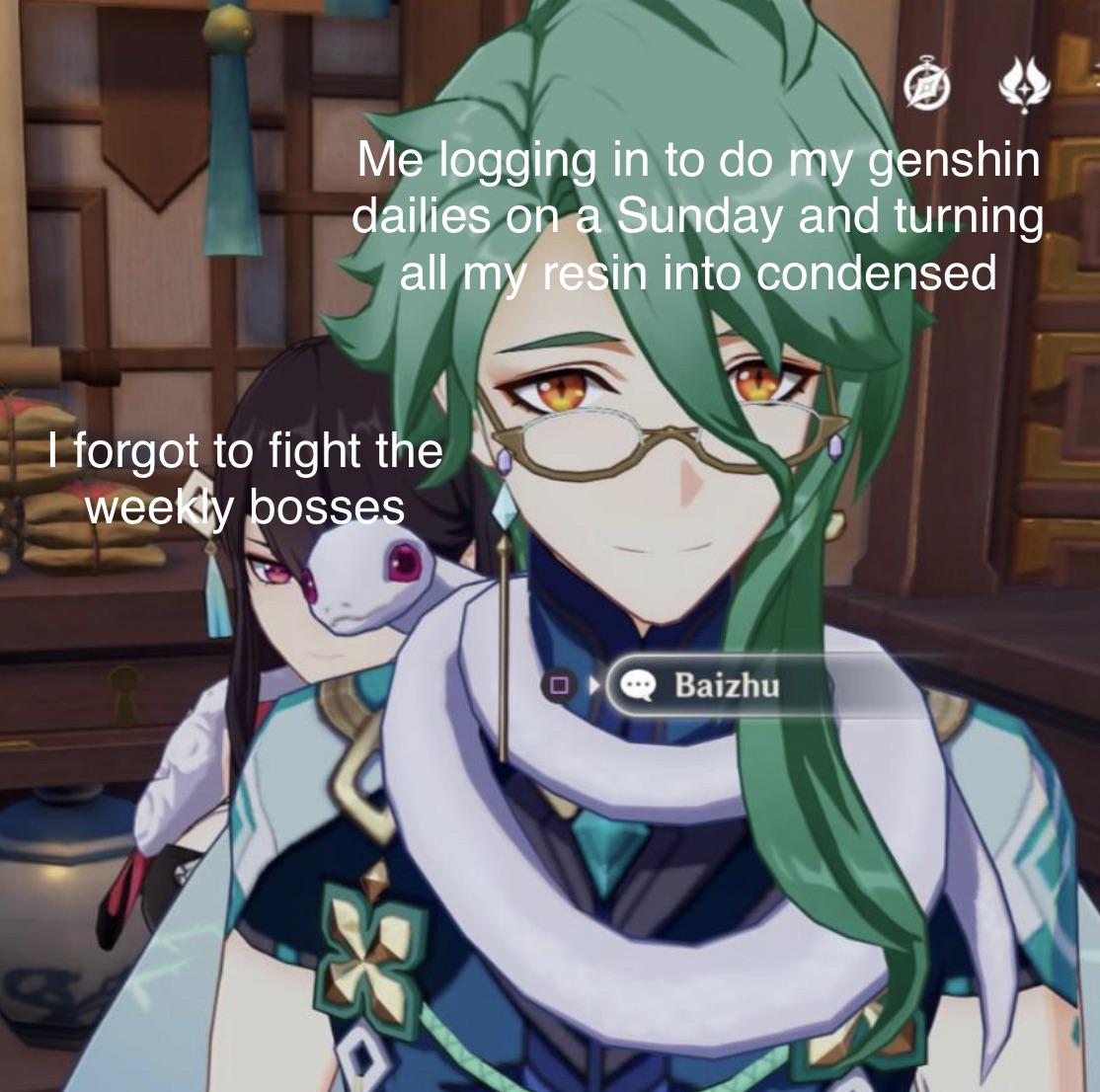 Baizhu and Qiqi memes Genshin Impact | HoYoLAB