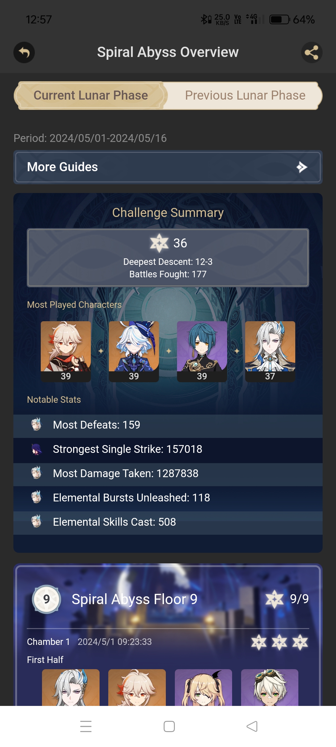 abyss 36 star after 177 retries 💀 Genshin Impact | HoYoLAB