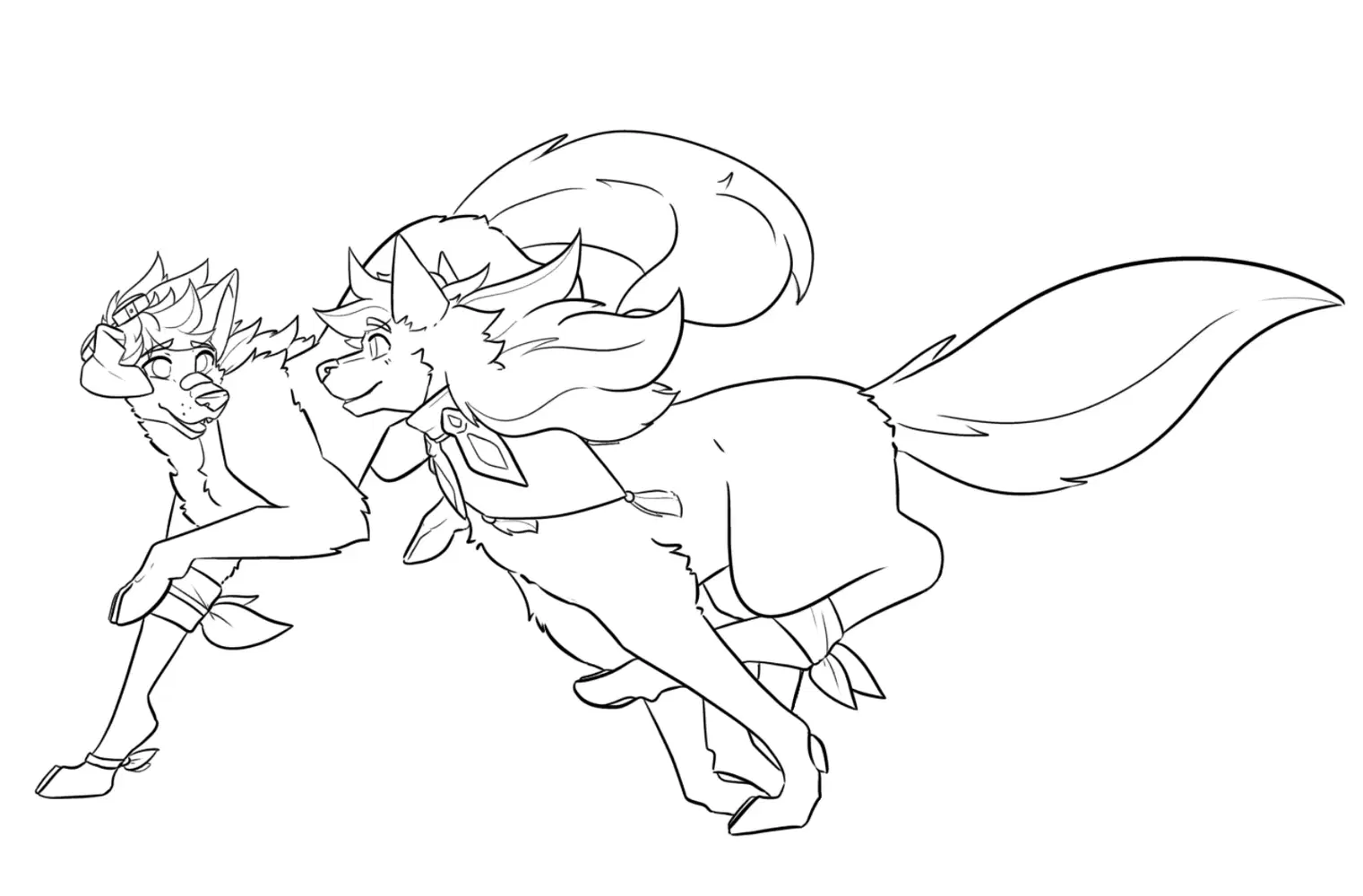 wolf fighting coloring pages