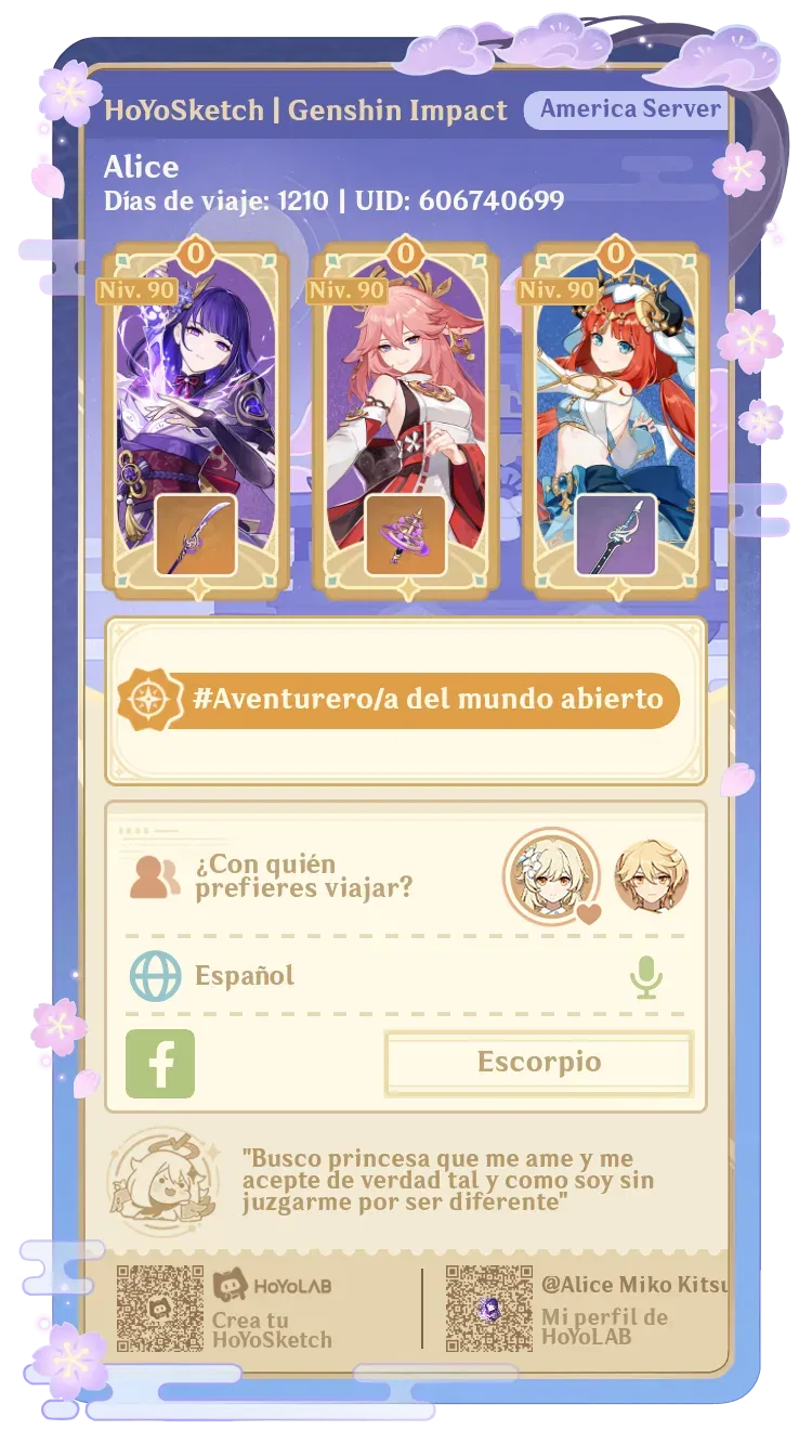 MI TARJETA ESPECIAL ⛩️🌸INAZUMA🏯🇯🇵 Genshin Impact | HoYoLAB