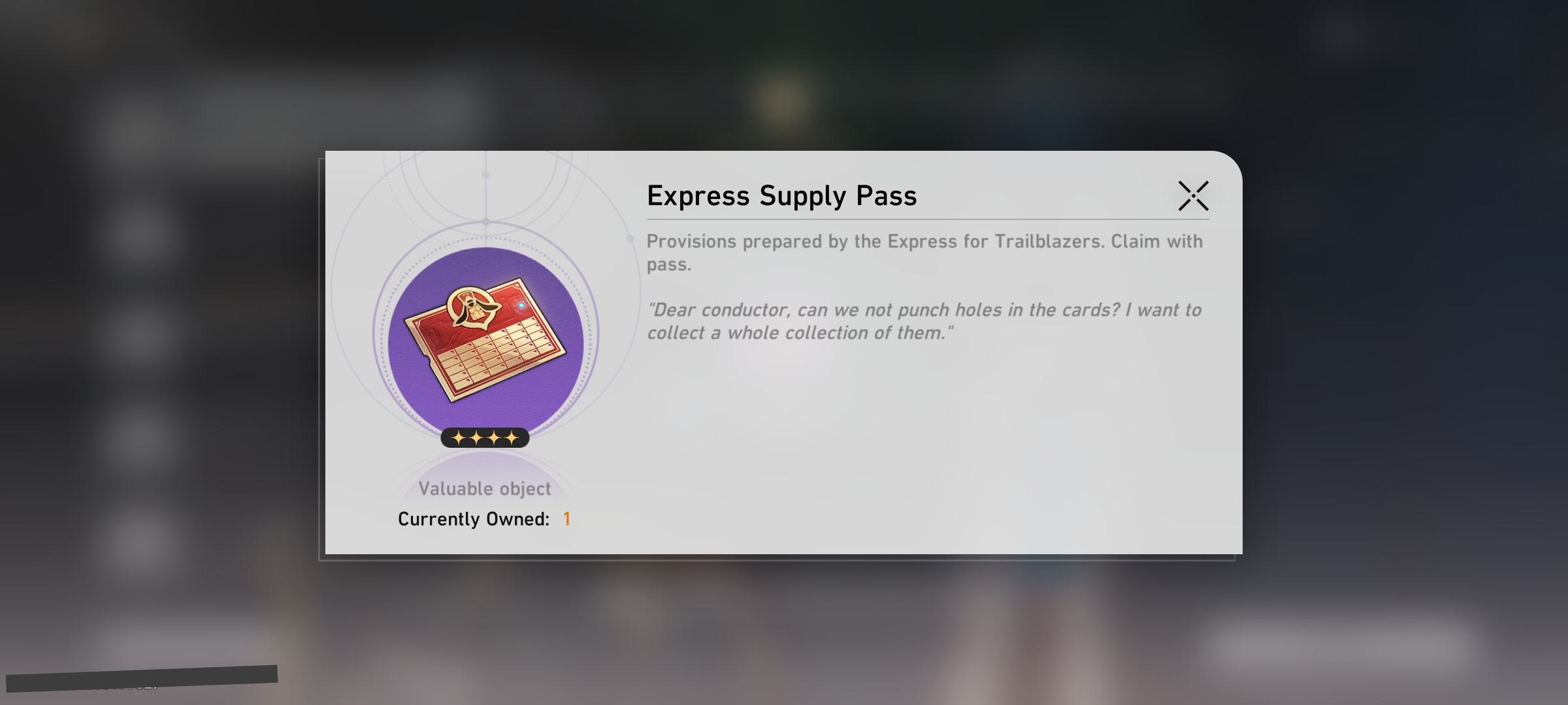 My very first Express Supply Pass Honkai: Star Rail | HoYoLAB
